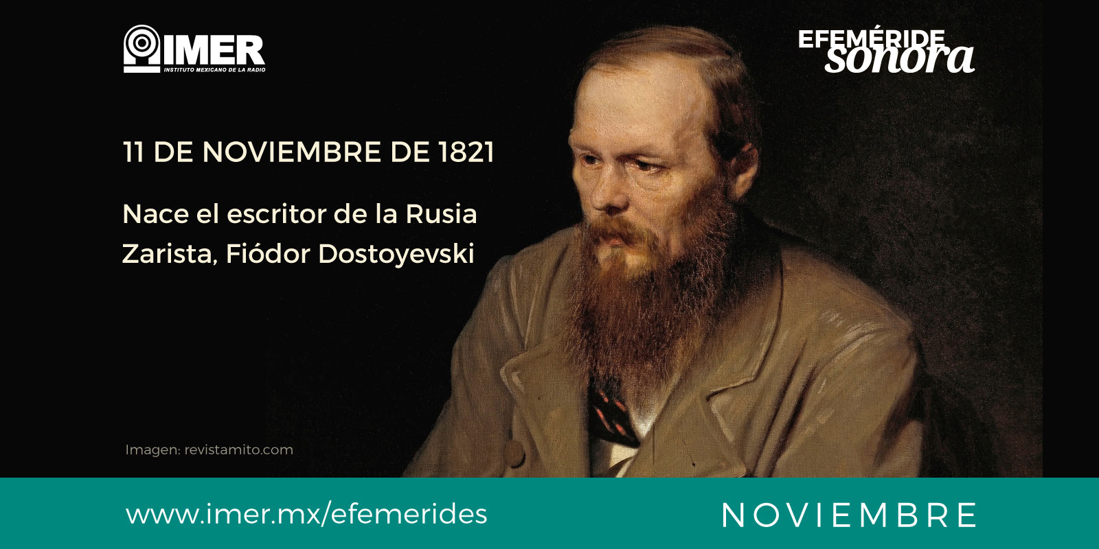 11 de noviembre de 1821, nace Fiódor Dostoyevski – IMER