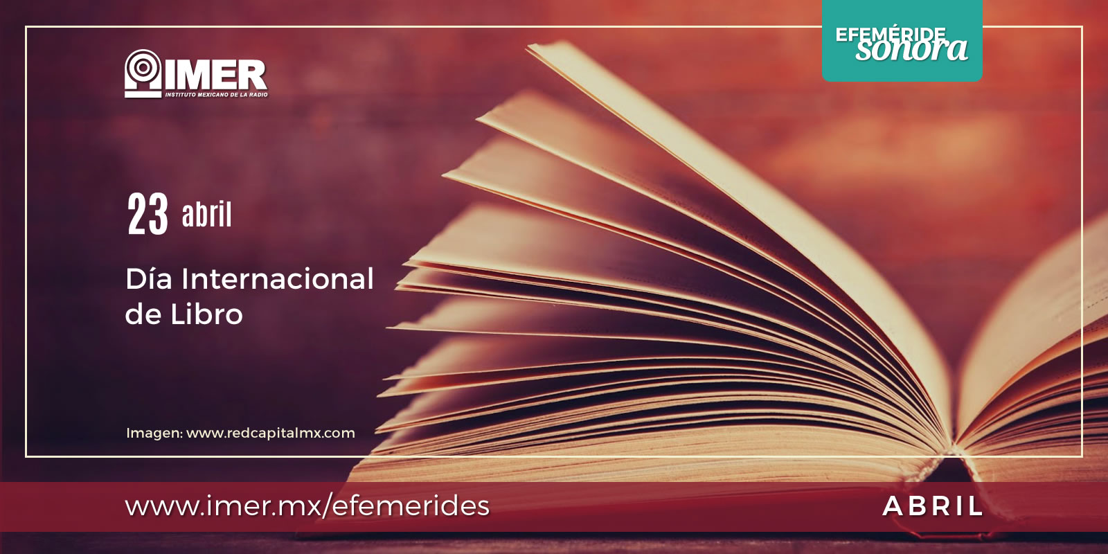 23 de abril, Día Internacional de Libro – IMER