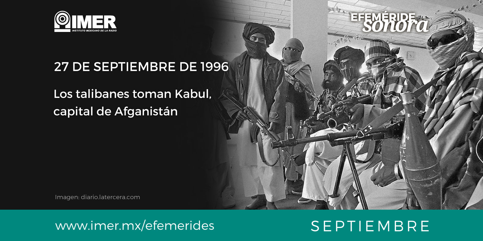 27 de septiembre de 1996, Afganistán. – IMER