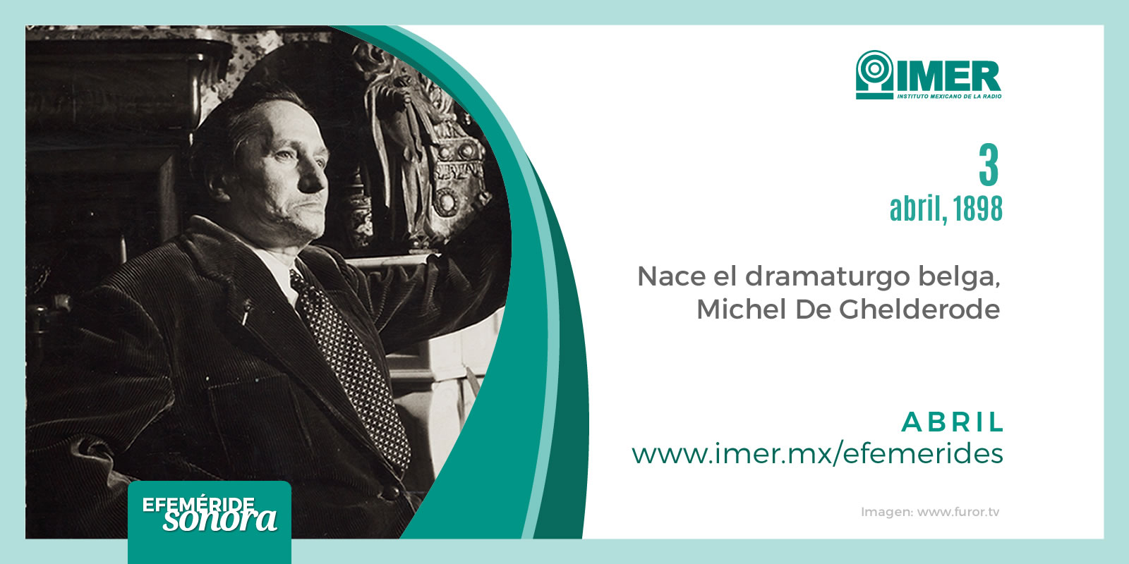 3 de abril de 1898 nace Michel De Ghelderode – IMER
